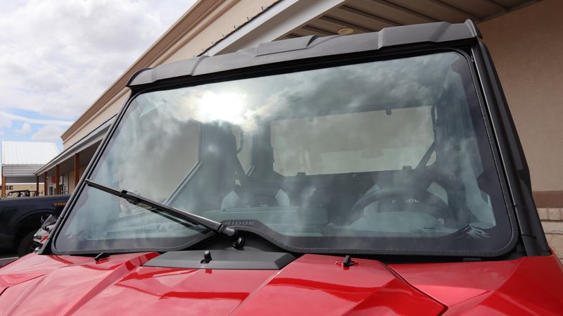 New 2025 KAWASAKI RIDGE CREW HVAC CANDY PERSIMMON RED | Family Powersports