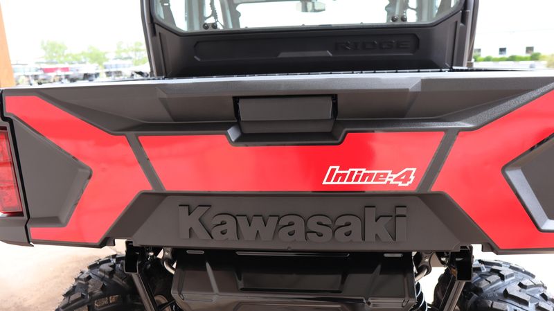 New 2025 KAWASAKI RIDGE CREW HVAC CANDY PERSIMMON RED | Family Powersports